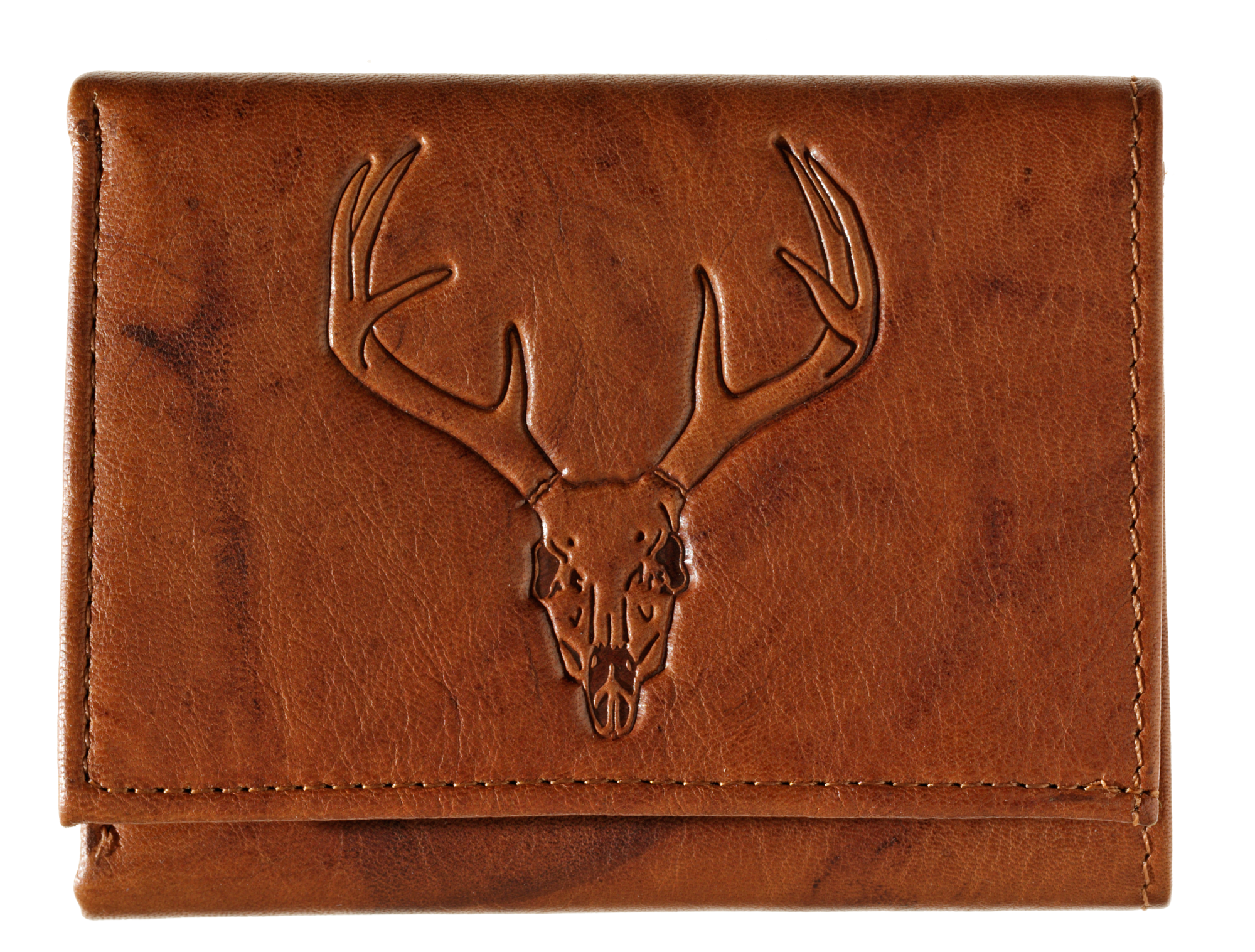 Bass Pro Shops Embossed Trifold Leather Wallet - Skull | Bass Pro Shops